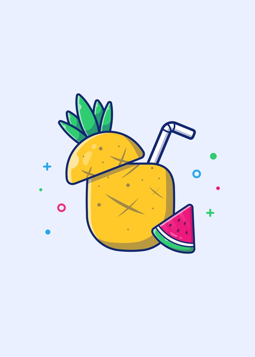 'Pineapple Juice' Poster by catalyst vibes | Displate