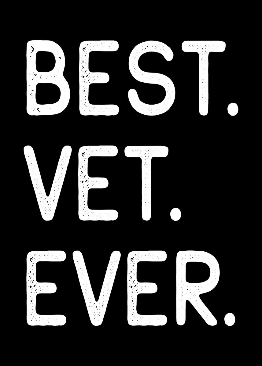 'Best Vet Ever Veterinarian' Poster by ninarts | Displate