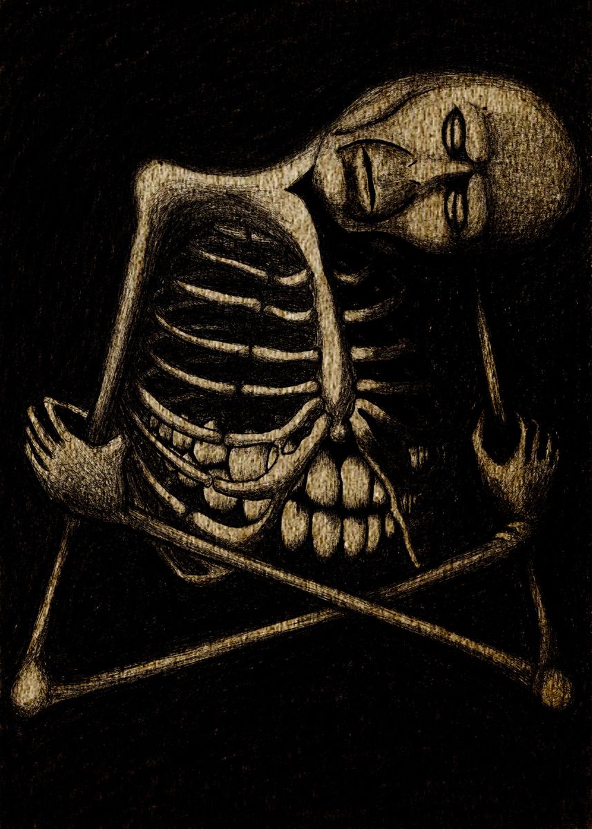 'Eternal Famine' Poster, picture, metal print, paint by Zues | Displate