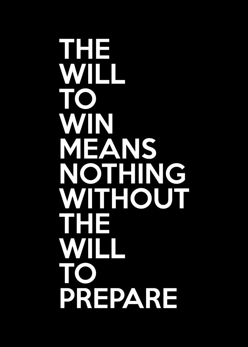 'Prepare to Win' Poster, picture, metal print, paint by ABConcepts ...