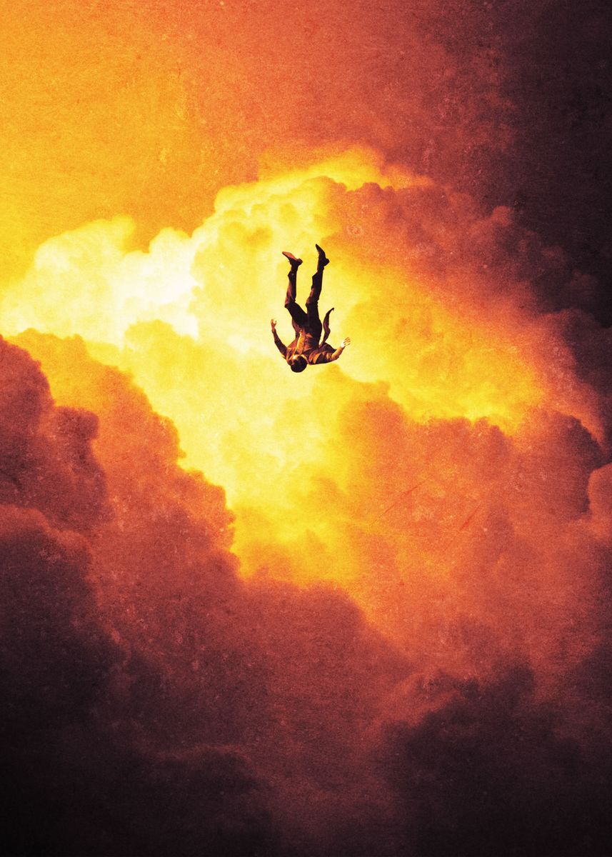 'free falling' Poster, picture, metal print, paint by Oleg S... | Displate