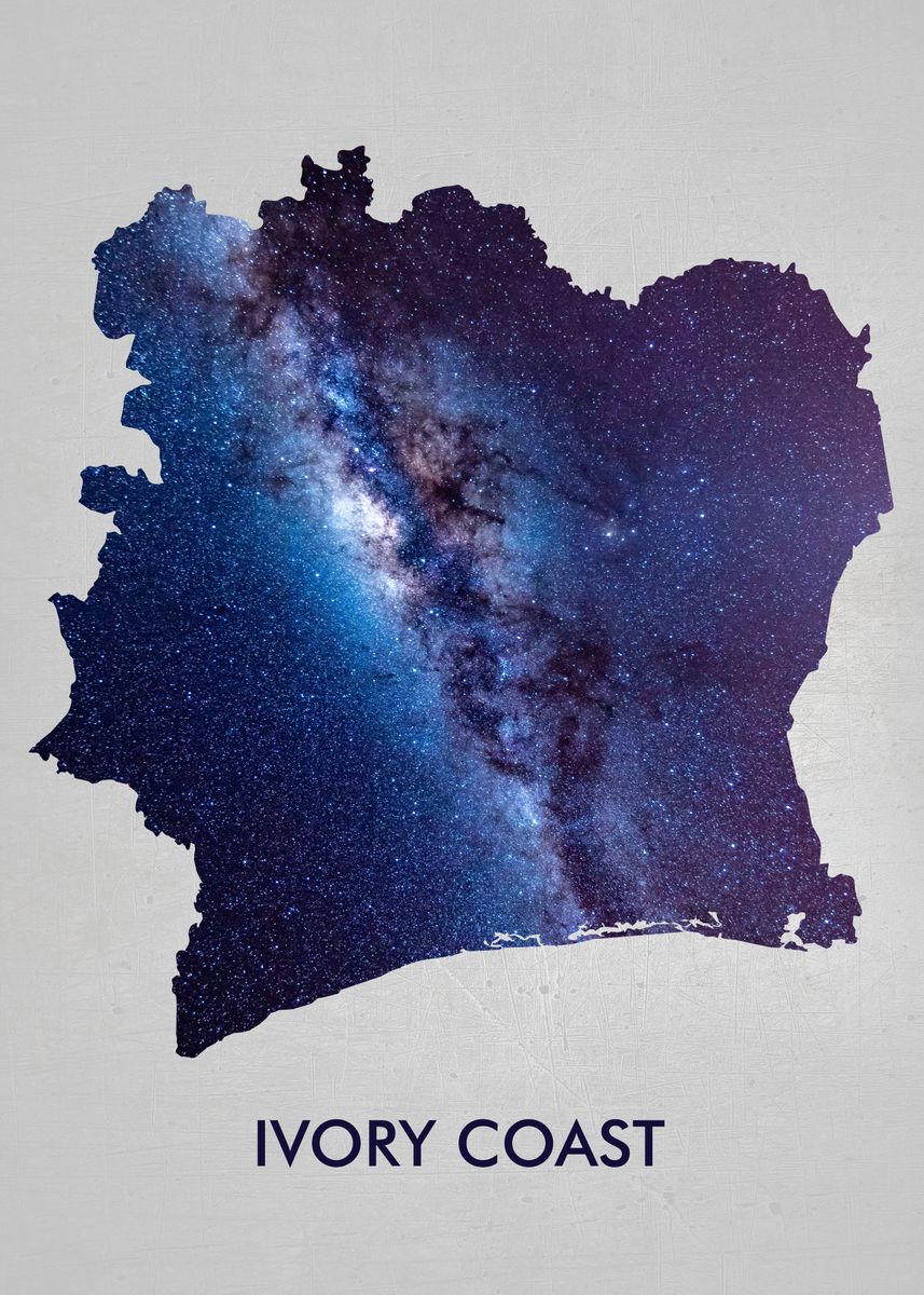 'IVORY COAST' Poster, picture, metal print, paint by Atomic Chinook ...