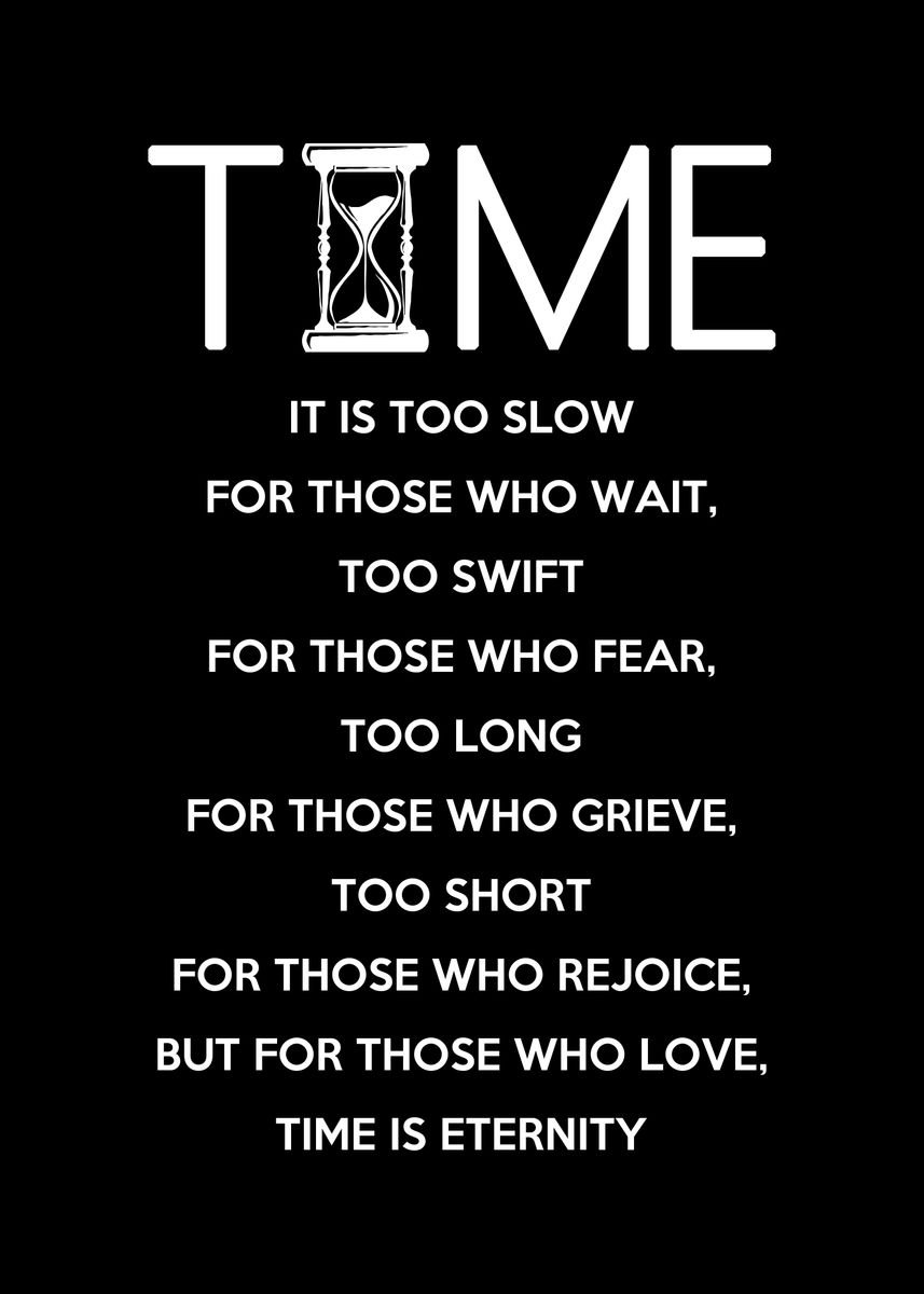 'Time Poem HVD' Poster, picture, metal print, paint by ABConcepts ...