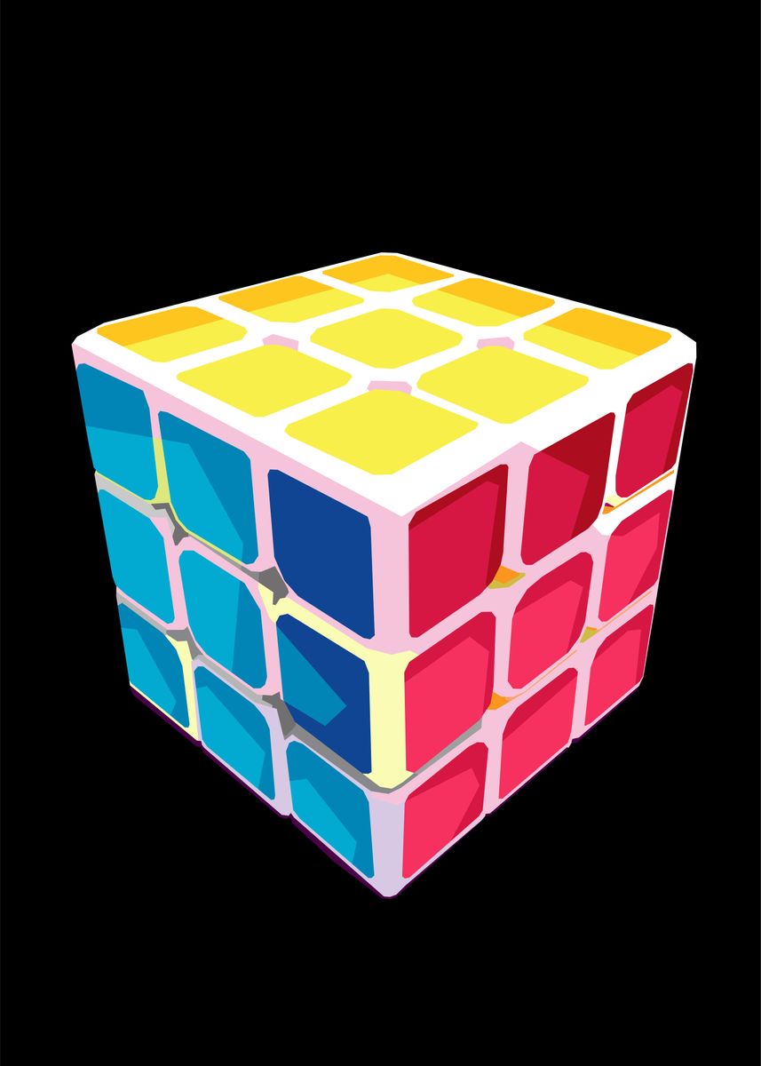 'Rubix Cube' Poster, picture, metal print, paint by Aminuddin amex ...