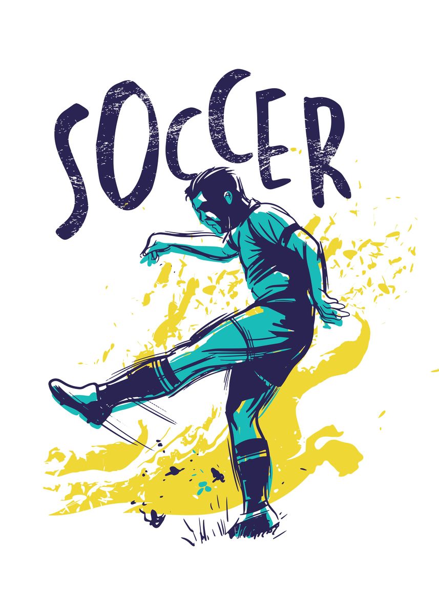 'Soccer' Poster by ArtNinja | Displate