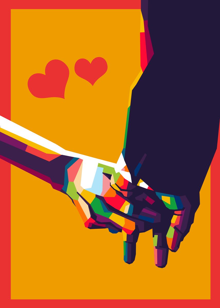 'Love' Poster, picture, metal print, paint by arrasign | Displate