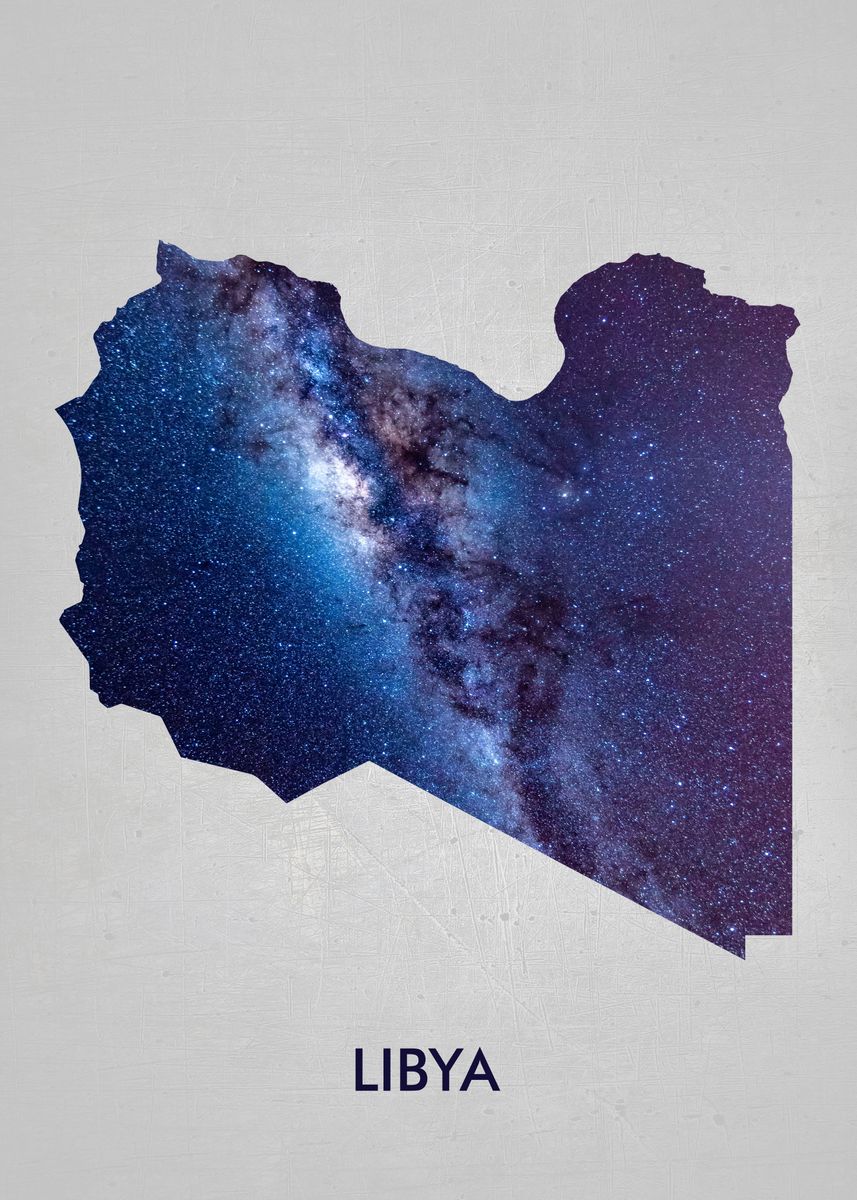 'LIBYA' Poster, picture, metal print, paint by Atomic Chinook | Displate