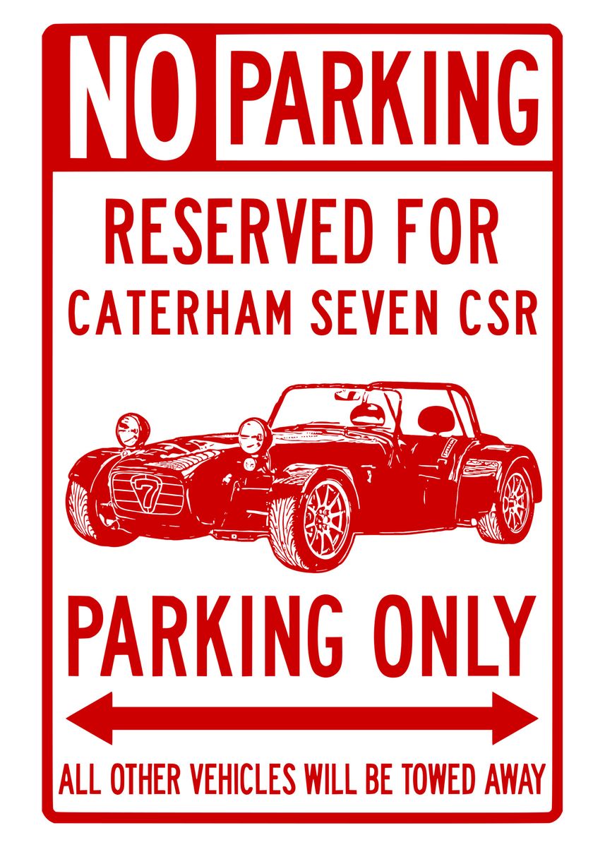 'Caterham Seven CSR' Poster, picture, metal print, paint by Aleksandras ...