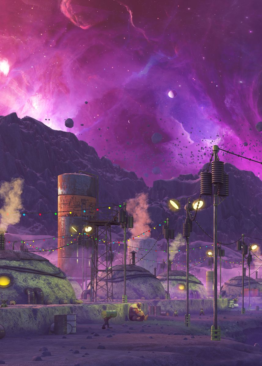 'Area 52 Left' Poster, picture, metal print, paint by dreamwalker ...