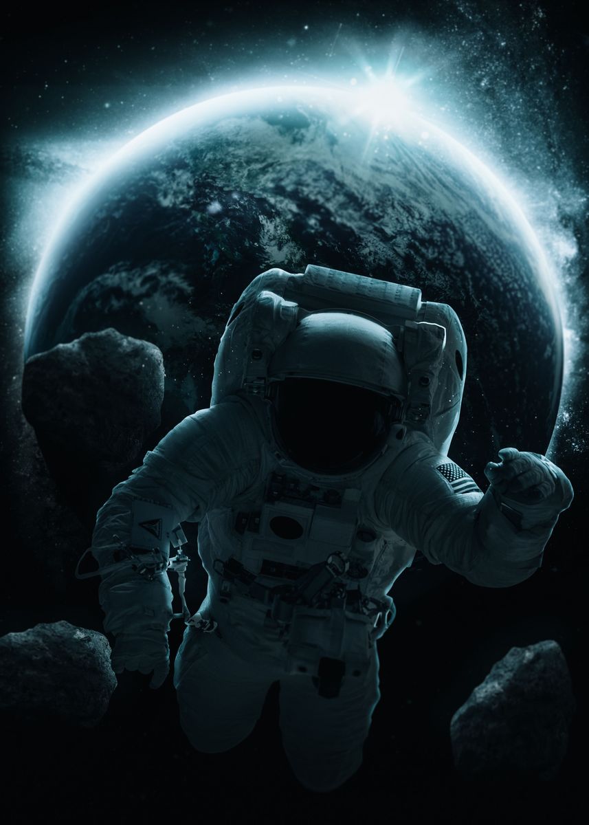'Astronaut in Space' Poster by infinitephotography | Displate
