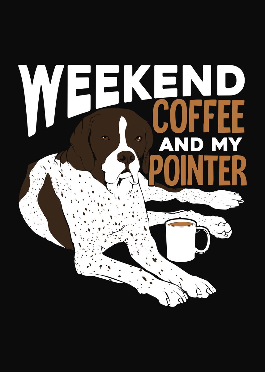 'English Pointer Dog Design' Poster, picture, metal print, paint by ...