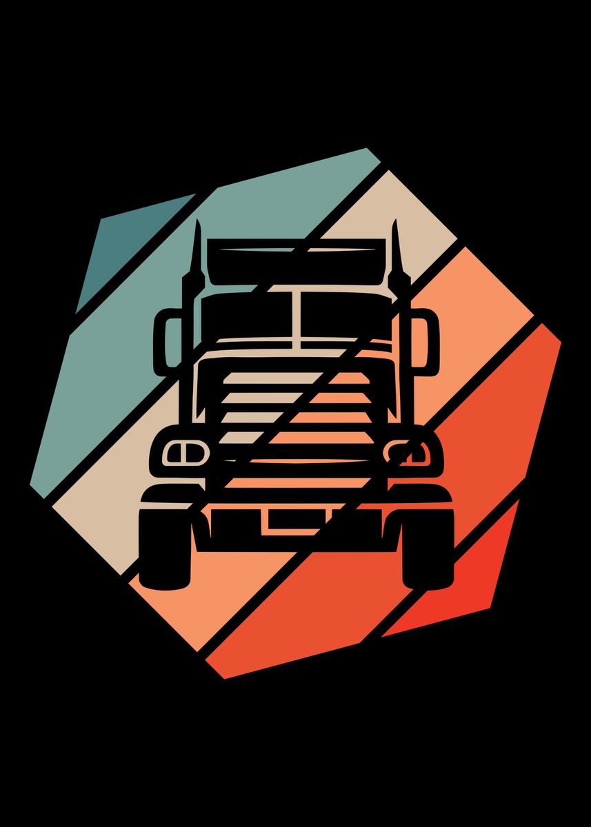 'Truck Retro Vintage' Poster by royalsigns | Displate