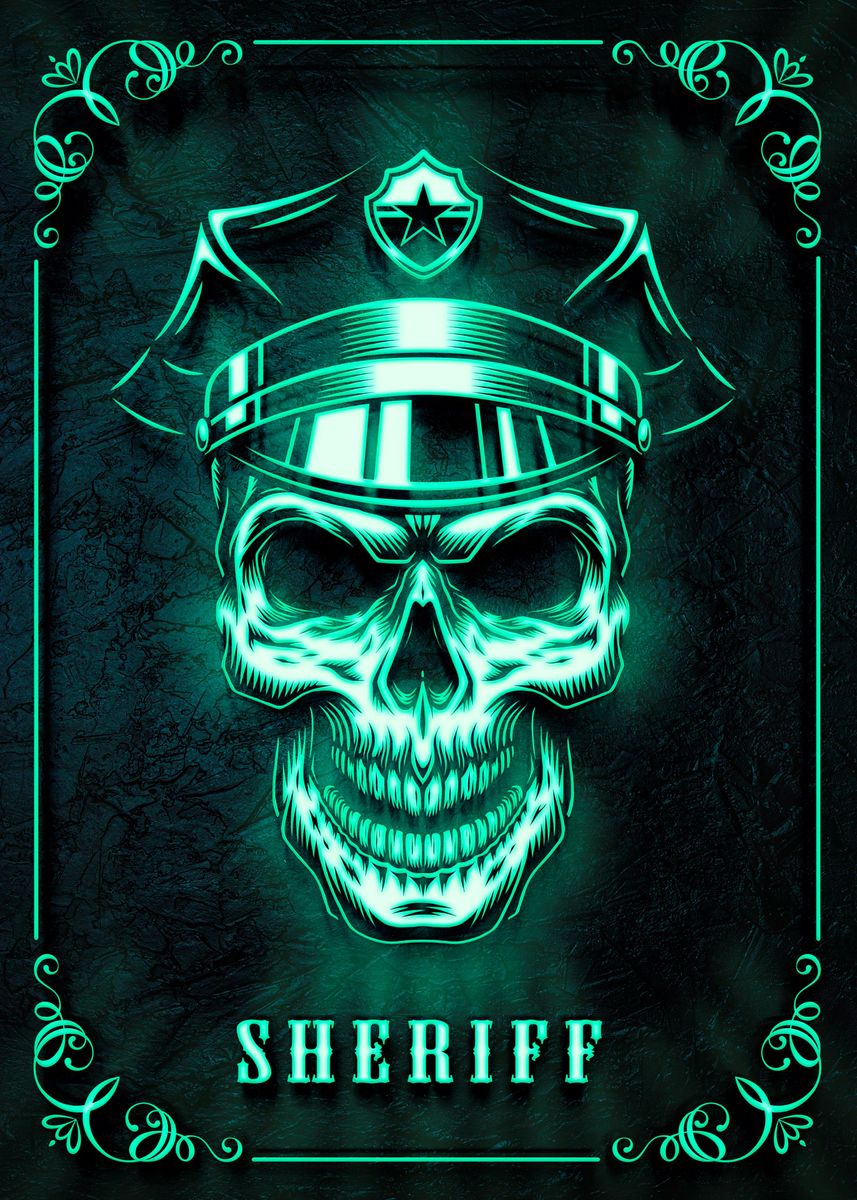 'Sheriff' Poster, picture, metal print, paint by Modi Szabolcs | Displate