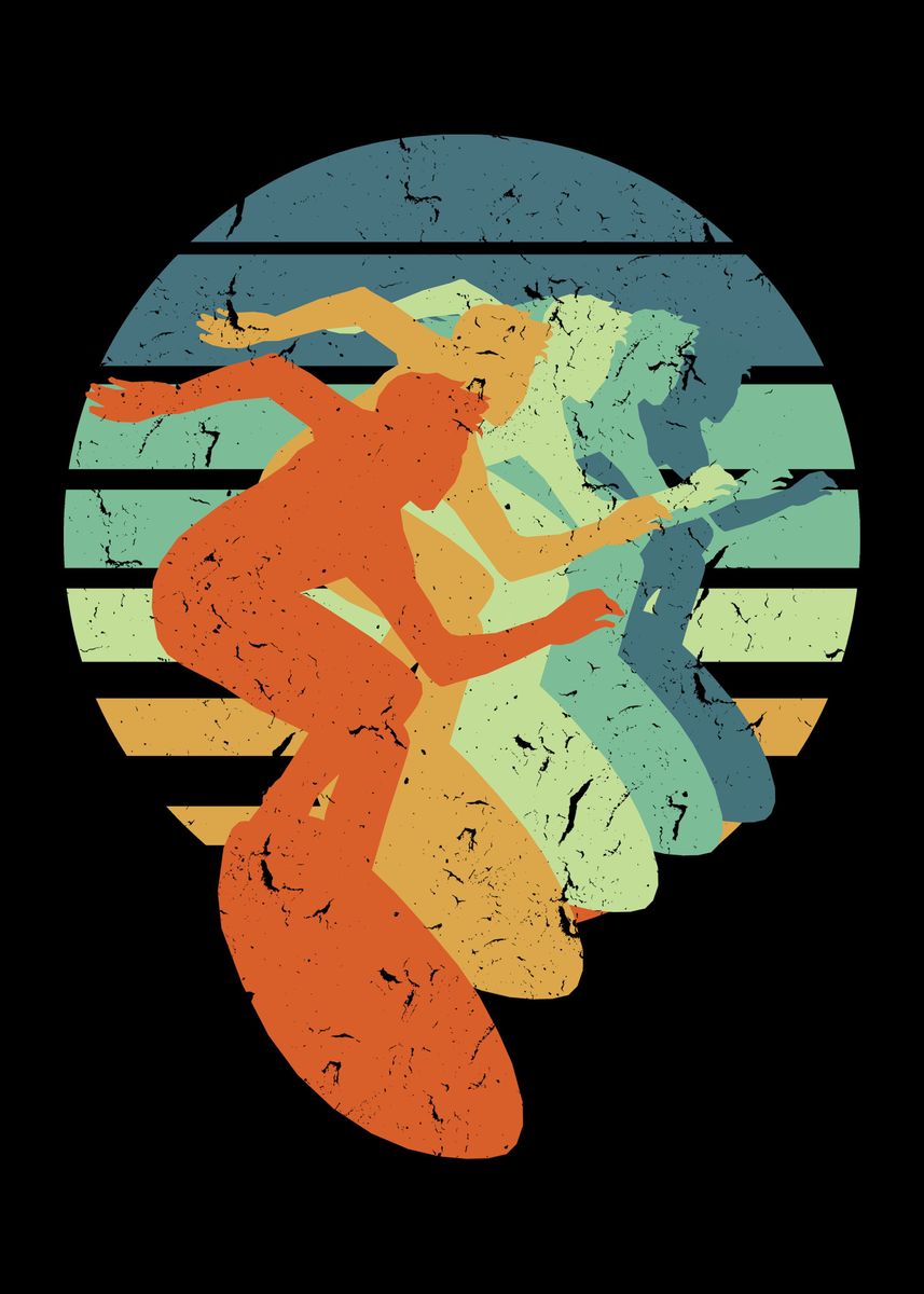 'Surfer Retro Vintage' Poster by ArtLikeWow | Displate