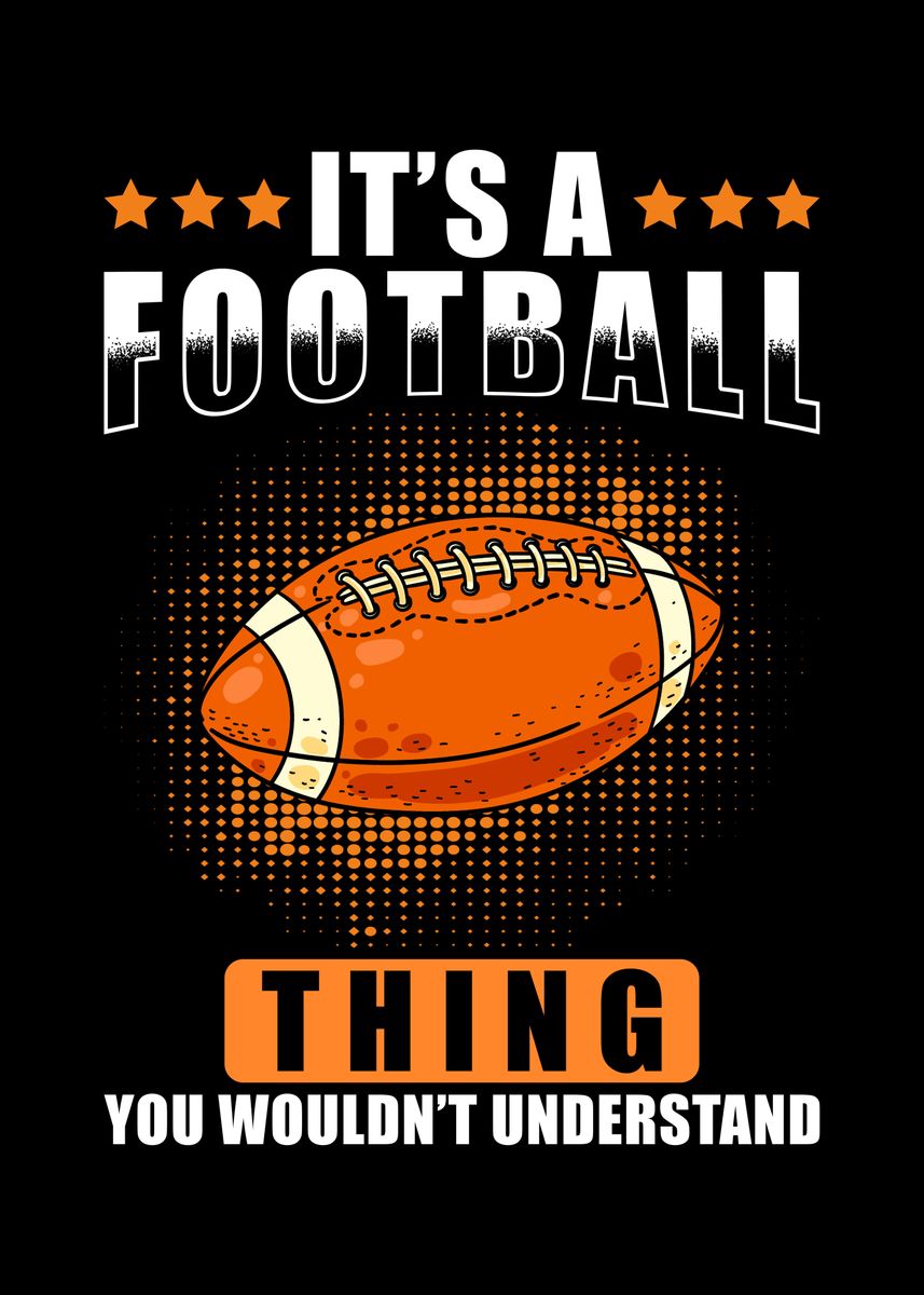 'Football' Poster by schmugo | Displate