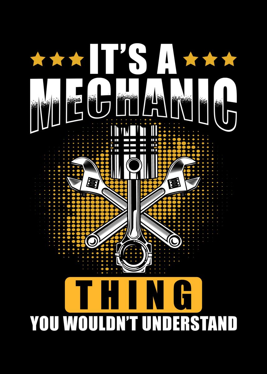 'Mechanic' Poster by schmugo | Displate