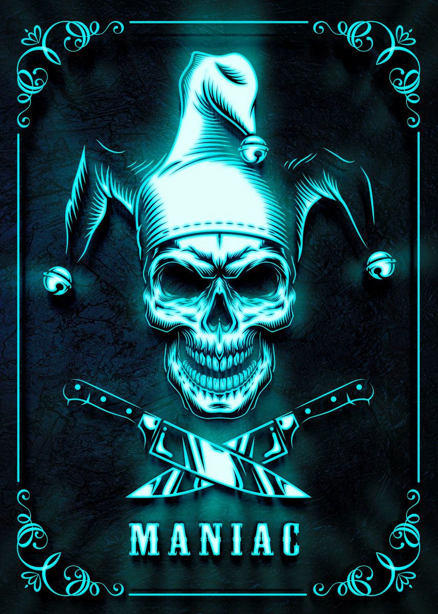 'Maniac' Poster, picture, metal print, paint by Modi Szabolcs | Displate