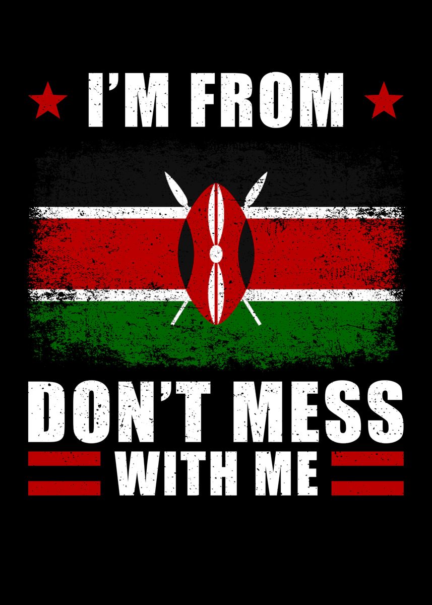'Kenya Saying' Poster, picture, metal print, paint by schmugo | Displate