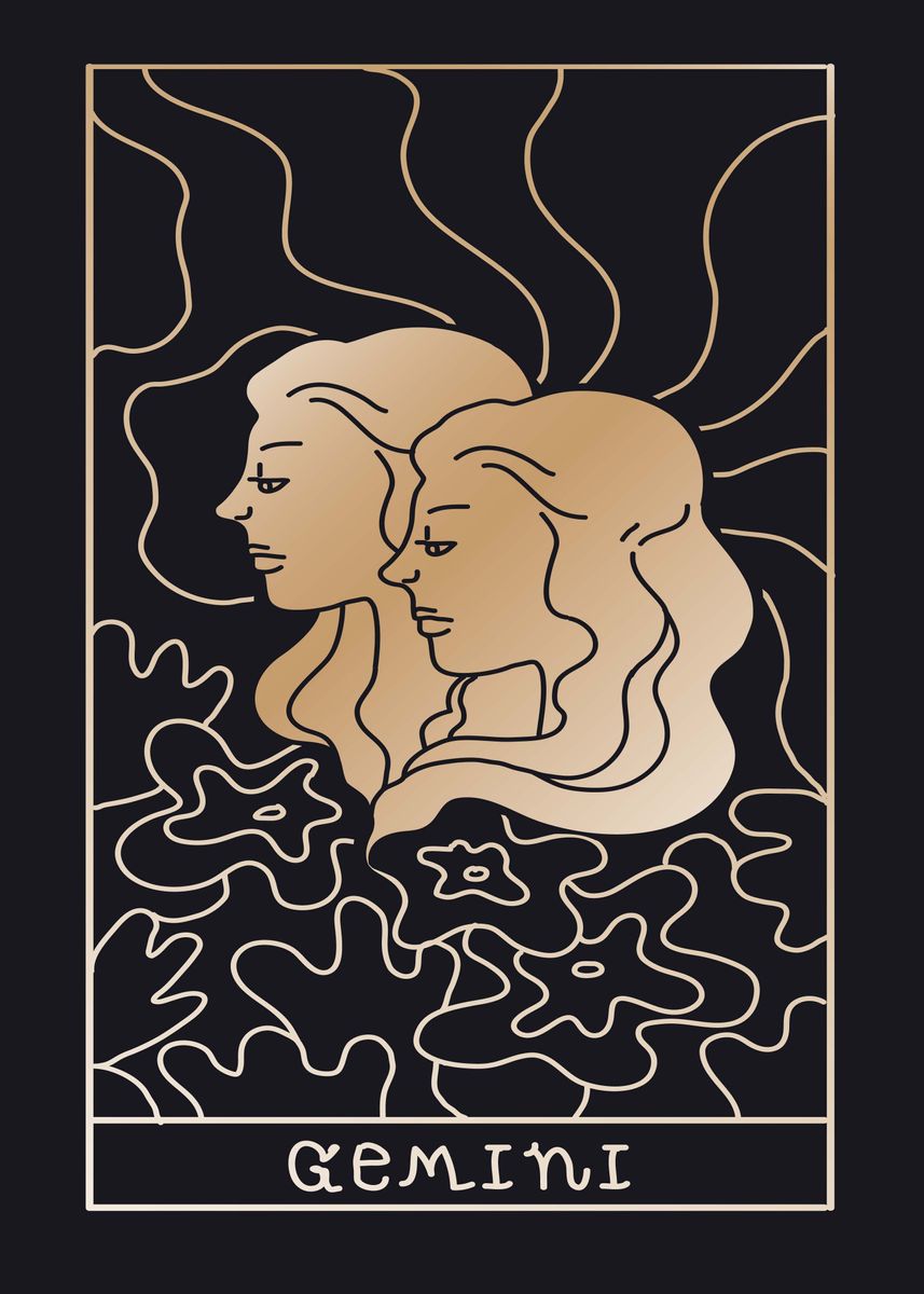 'Gemini' Poster by Lardis Art | Displate
