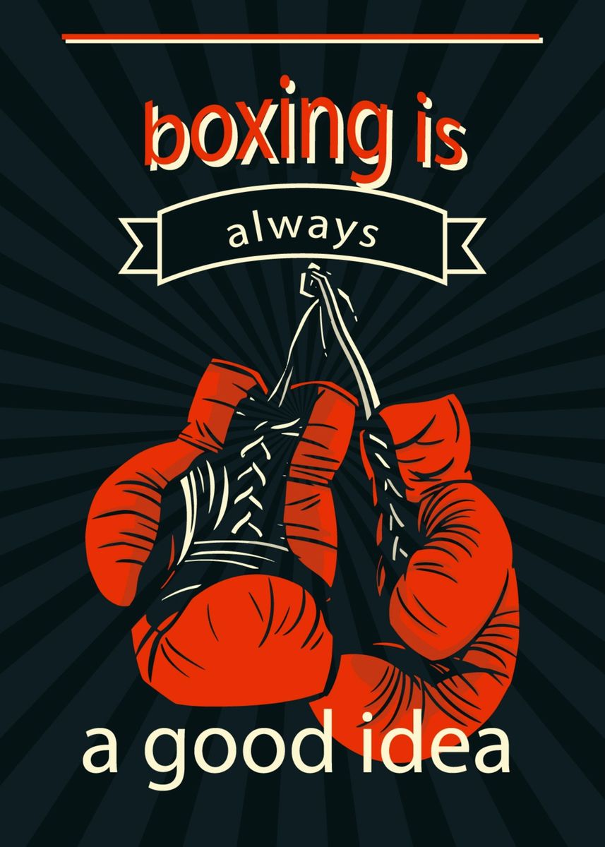 'Boxing Sport Quotes' Poster by Max Ronn | Displate