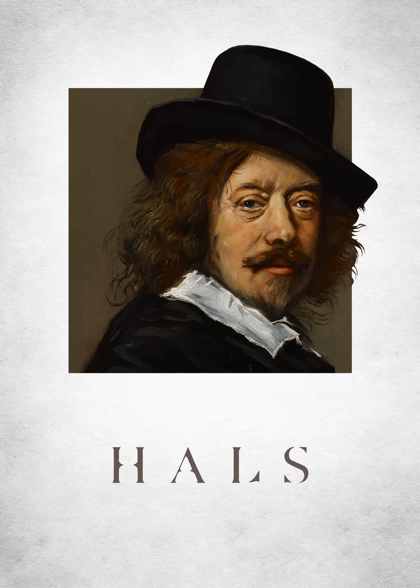 'Frans Hals' Poster by Bo Kev | Displate
