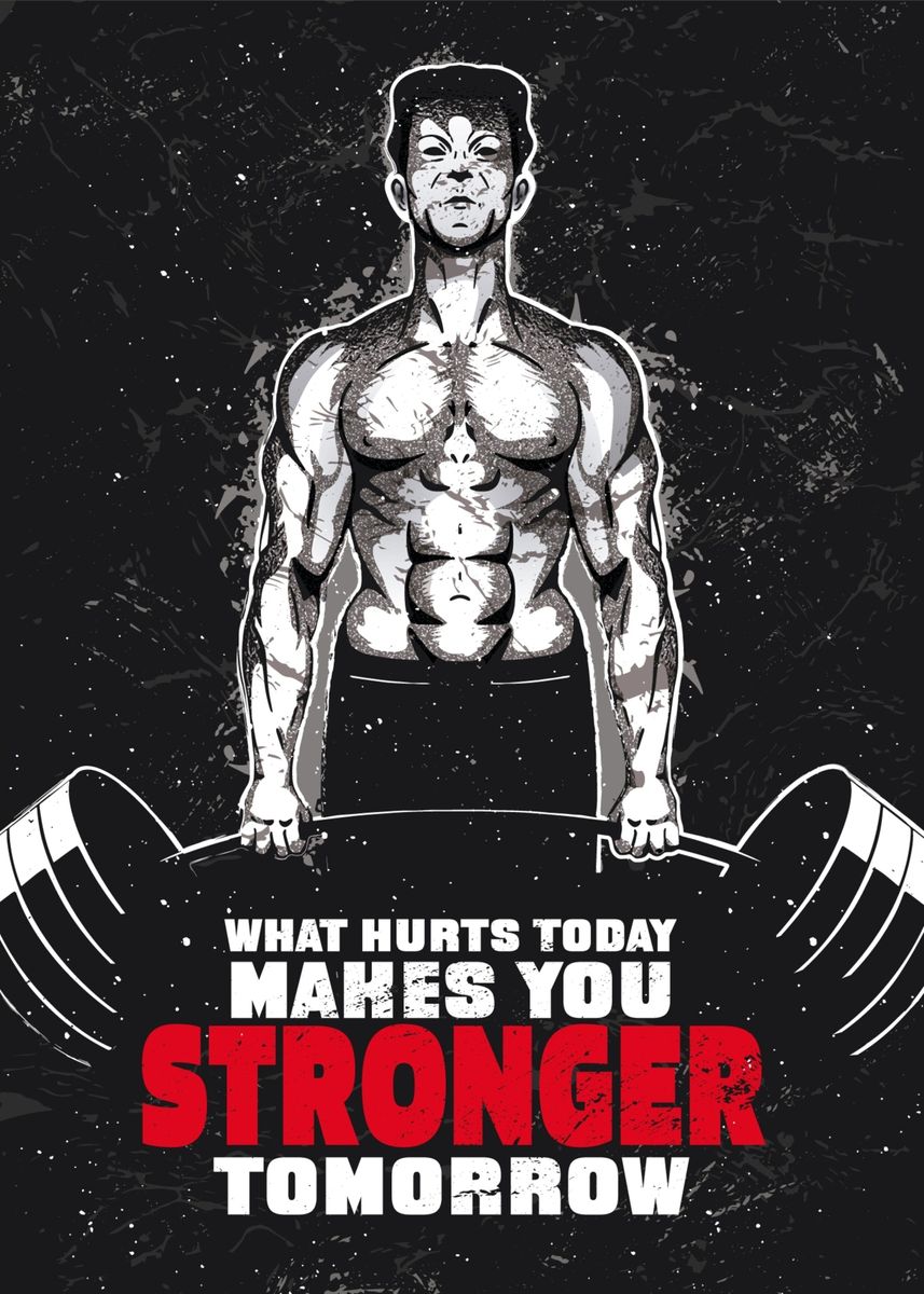 'Bodybuilder Fitness Sport' Poster by Max Ronn | Displate