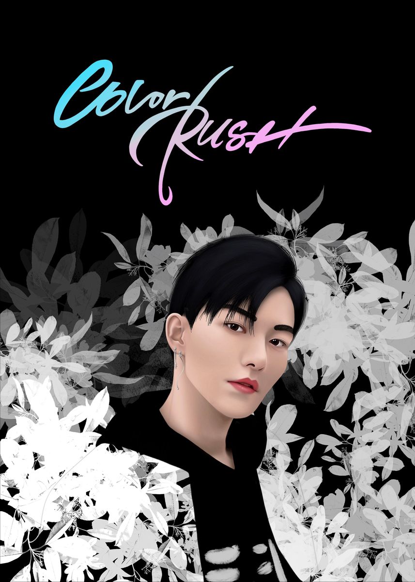 'Color Rush Go Yoo Han' Poster, picture, metal print, paint by IW Art ...