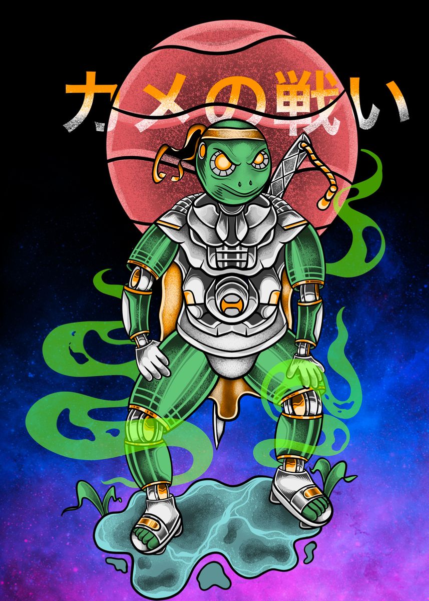 'Tmntit samurai' Poster, picture, metal print, paint by Bayuktx ...