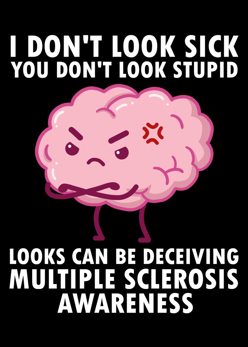 'Sick MS' Poster by CatRobot | Displate