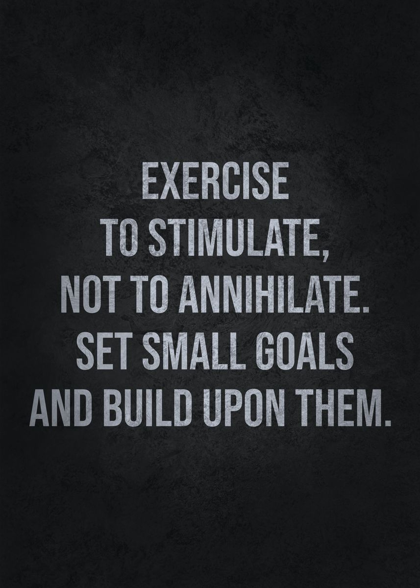 'Exercise To Stimulate' Poster by CHAN | Displate