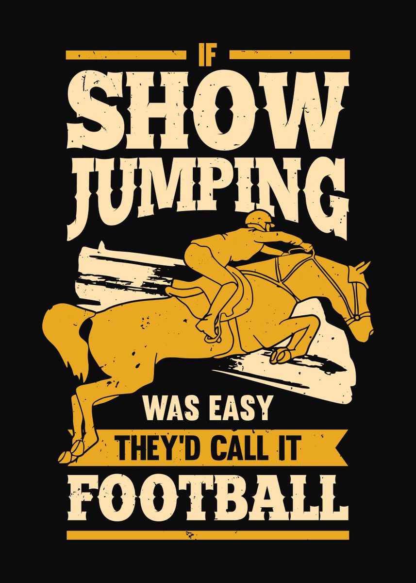 'Show Jumping Design' Poster by Marcel Doll | Displate