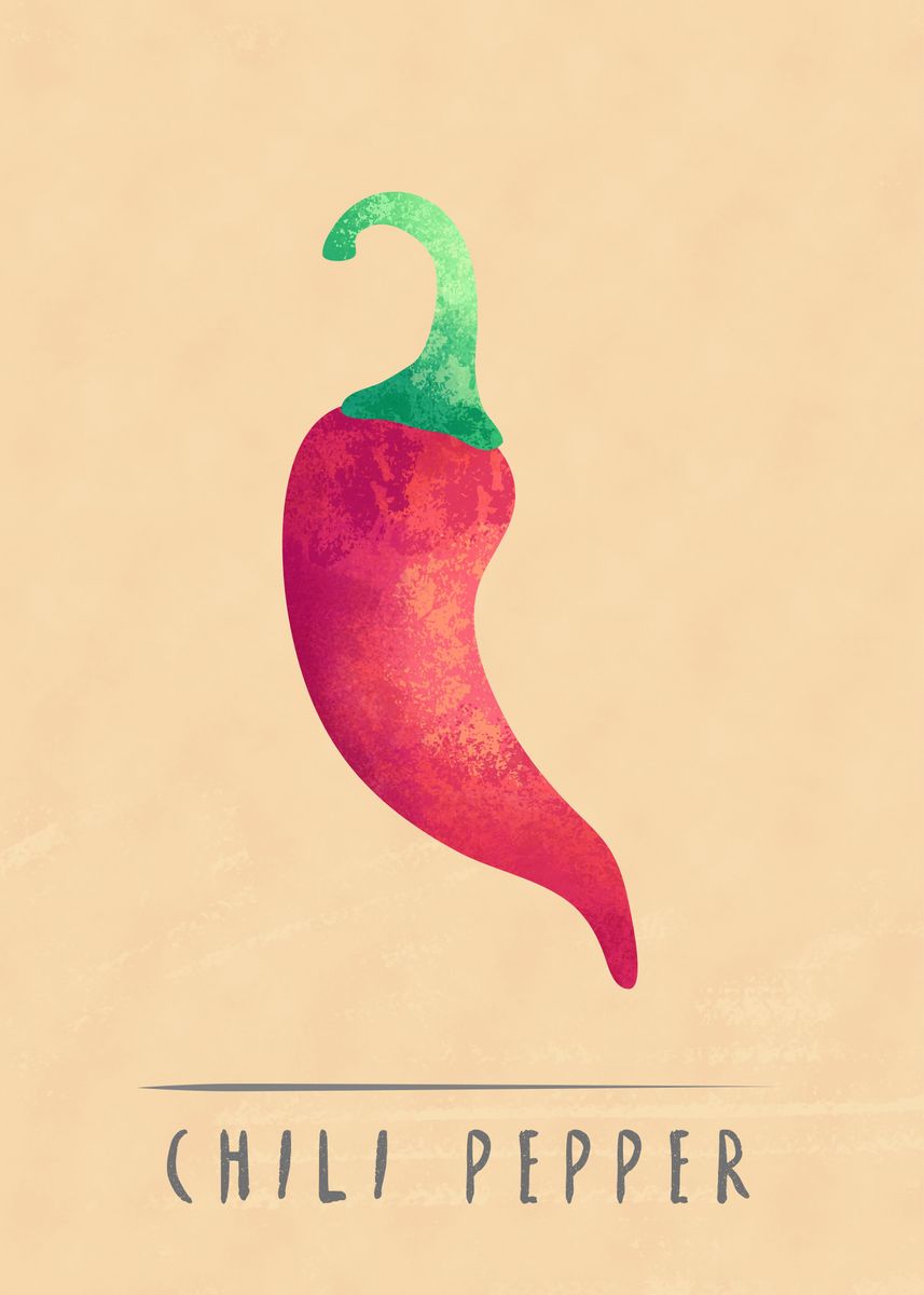 'Chili Pepper' Poster by Emelie Wiklund | Displate