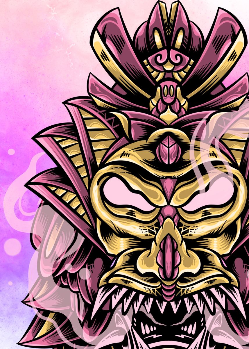 'Demon samurai' Poster, picture, metal print, paint by Bayuktx ...