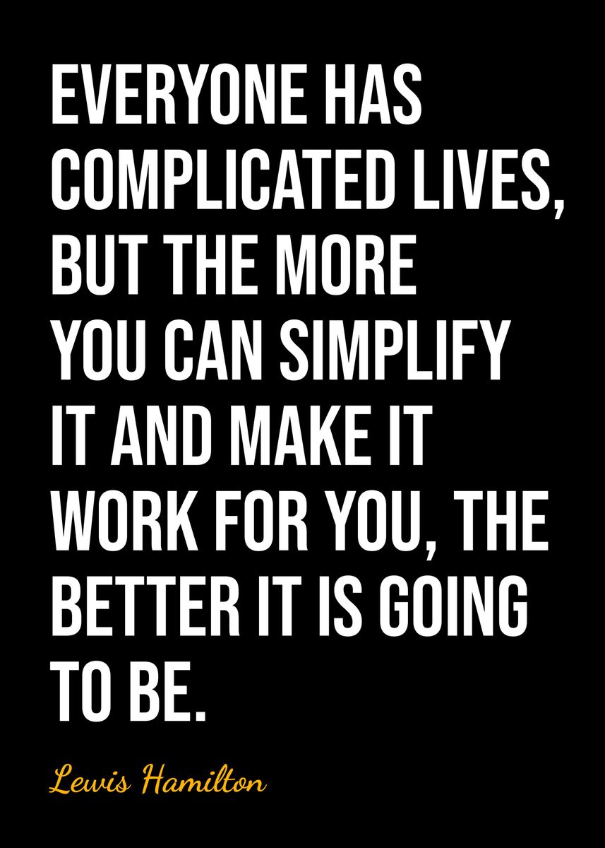 'Lewis Hamilton Quotes' Poster, picture, metal print, paint by Tokhidin ...