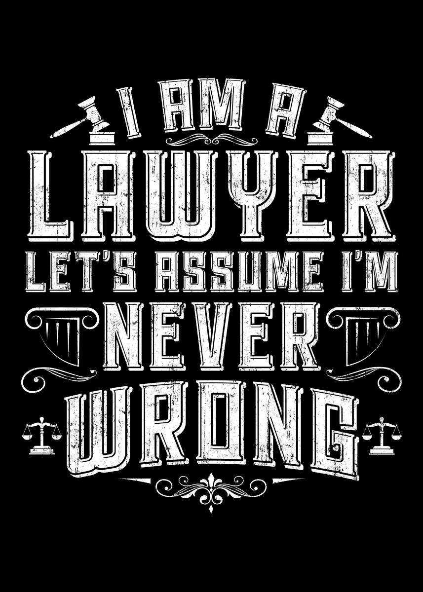 'Lawyer Law School Student' Poster, picture, metal print, paint by ...
