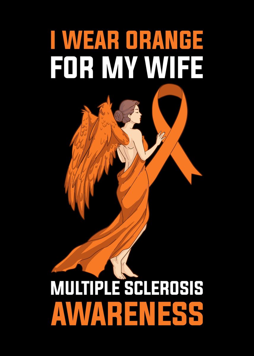 'Orange MS' Poster, picture, metal print, paint by CatRobot | Displate