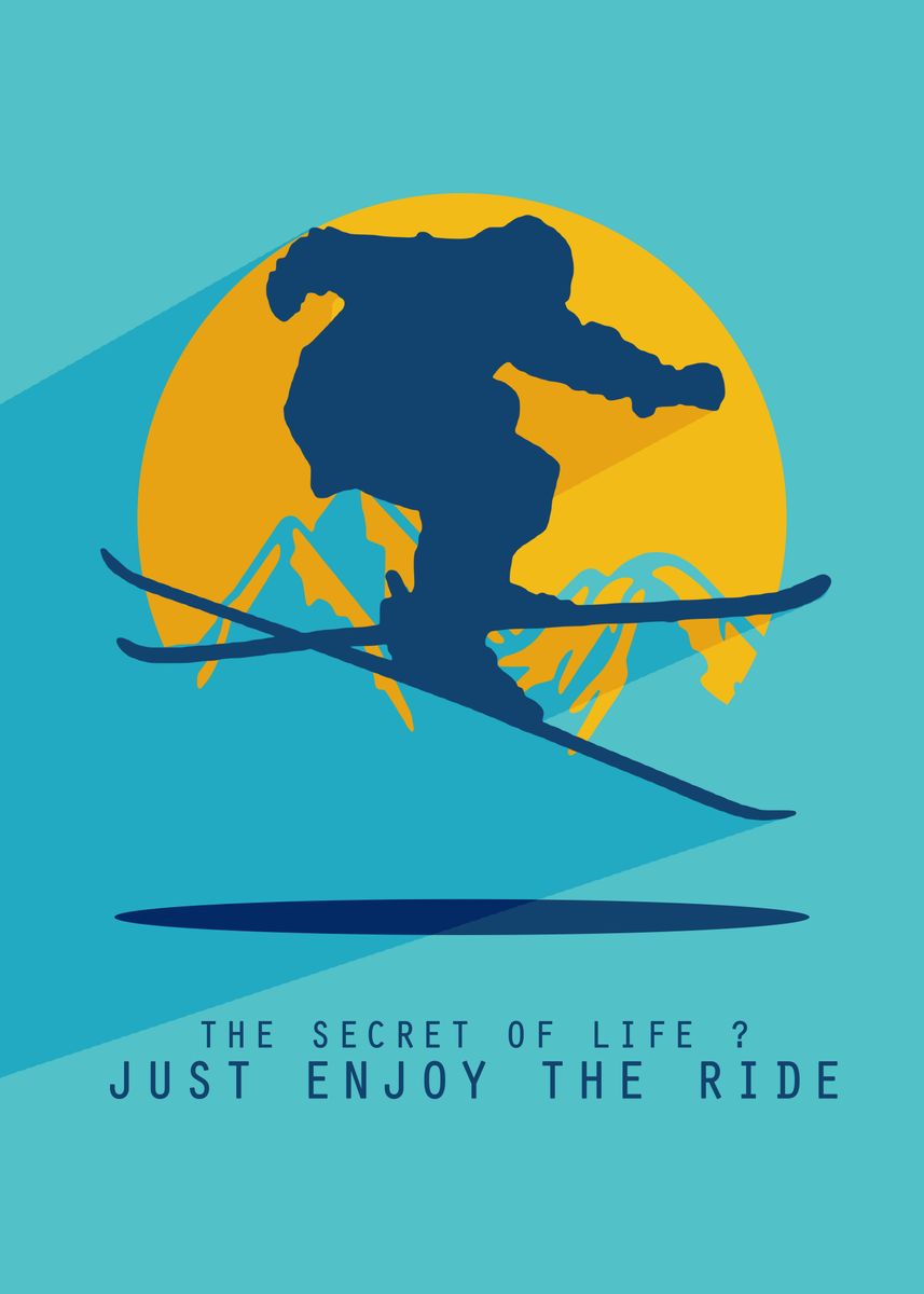 'Just Enjoy The Ride' Poster by SCARRT | Displate