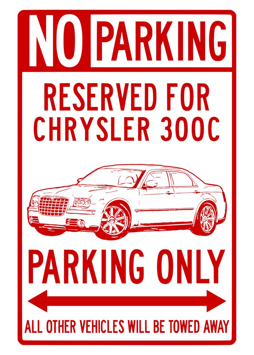 'Chrysler 300C Parking' Poster by Aleksandras Palivonas | Displate
