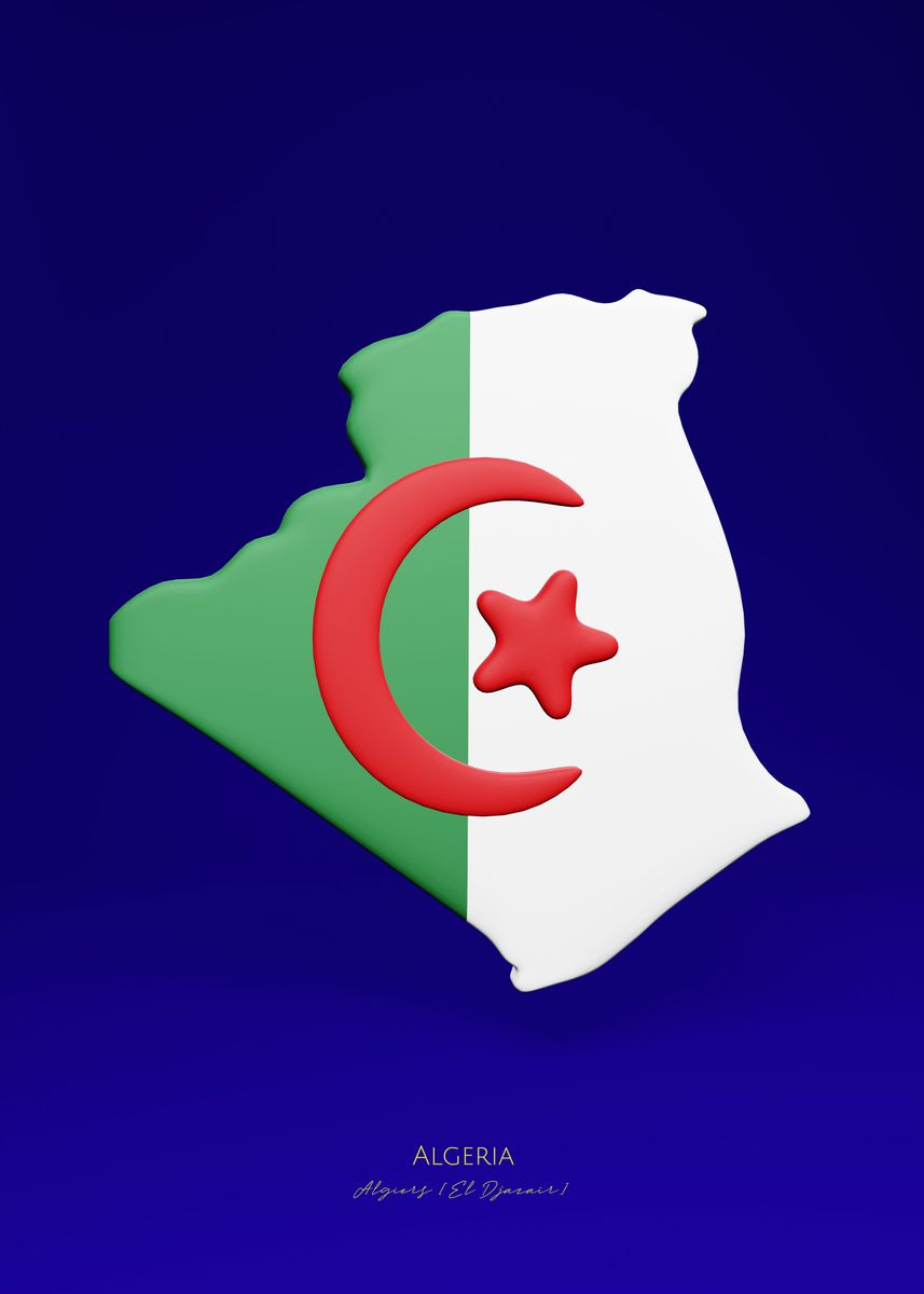'Algeria Aljir North Africa' Poster, picture, metal print, paint by ...