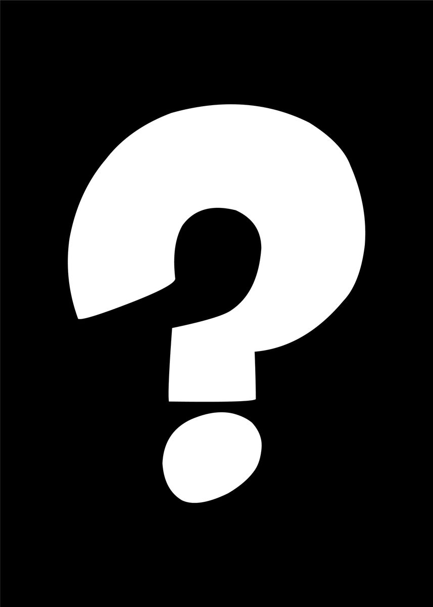 'Question mark' Poster, picture, metal print, paint by Ignite Colour ...