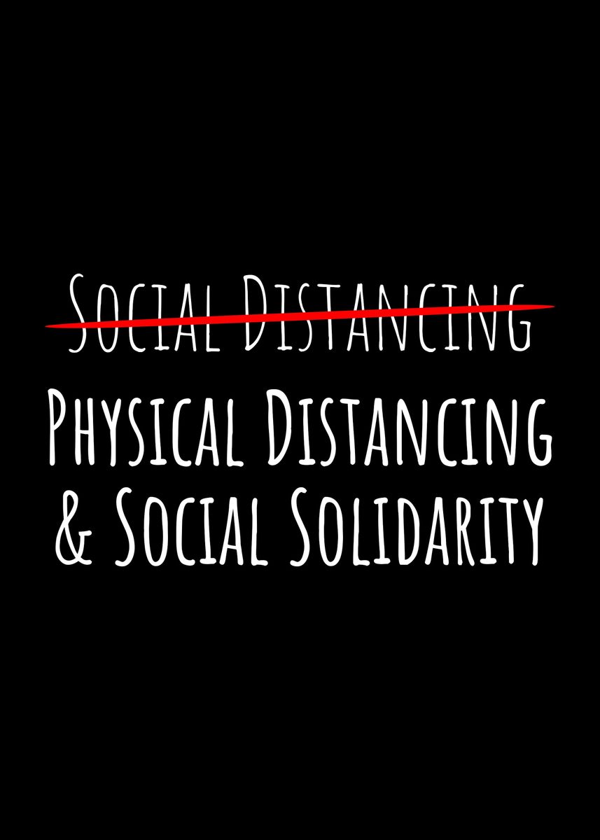 'Social Distancing Physical' Poster by EDventures | Displate