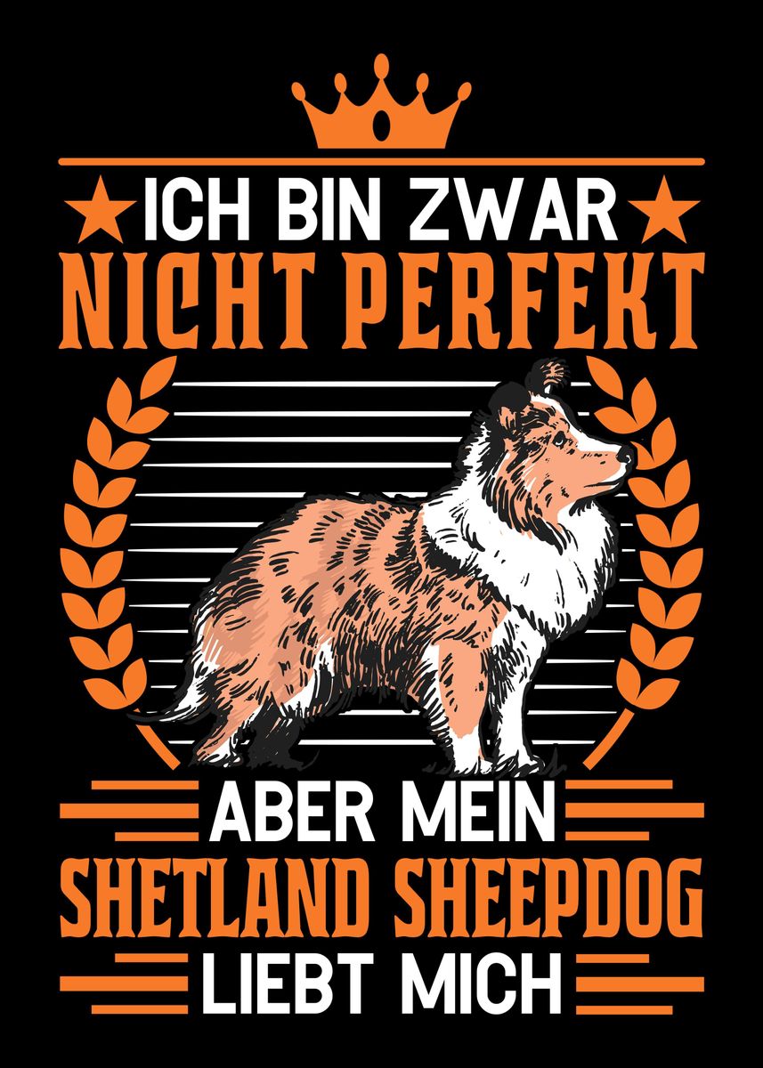 'Sheltie Htehund Shetland ' Poster by FavoritePlates | Displate