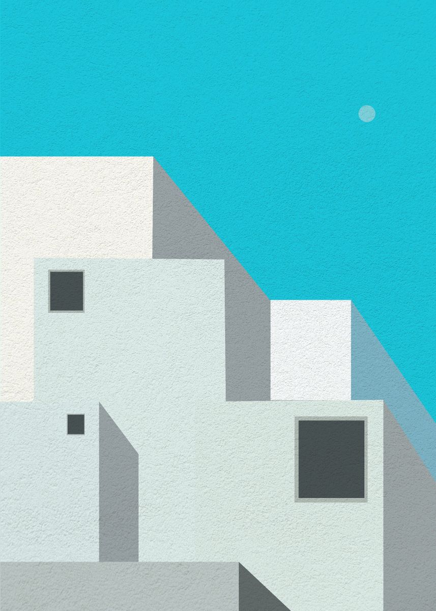 'Beautiful building' Poster by Ricky Aditya | Displate