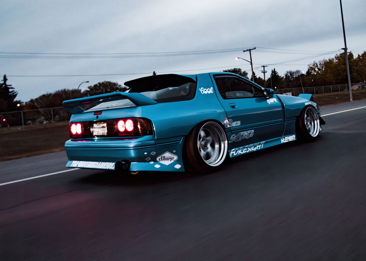 'Mazda RX7' Poster by Faissal Thomas | Displate