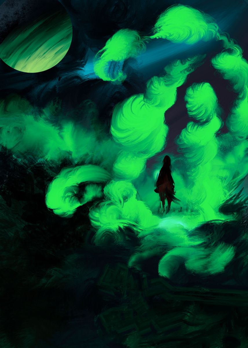 'The Lone Walker' Poster by LizSilvergreen | Displate