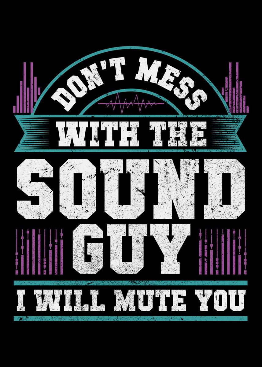 'Sound Audio Engineer Music' Poster, picture, metal print, paint by ...