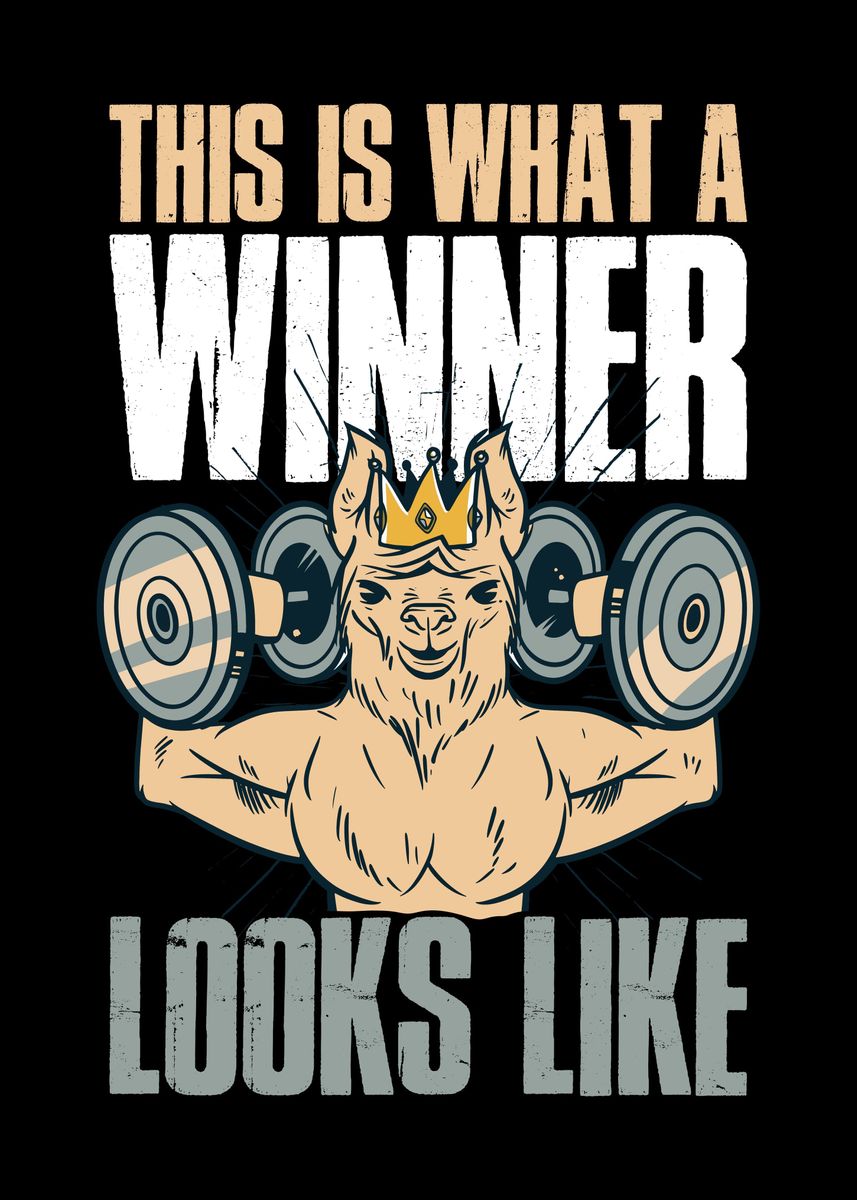 'Winner' Poster, picture, metal print, paint by CatRobot | Displate