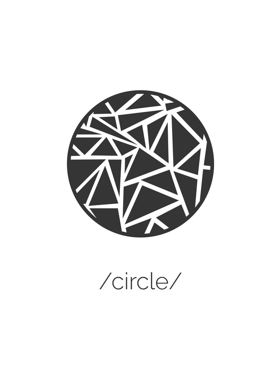 'Circle line art' Poster by Human Shadow | Displate