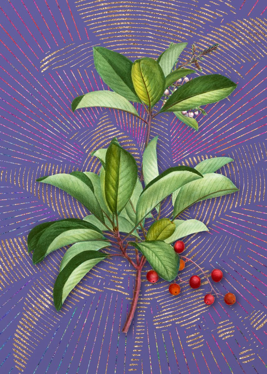 'Greek Strawberry Tree' Poster by Holy Rock Design | Displate