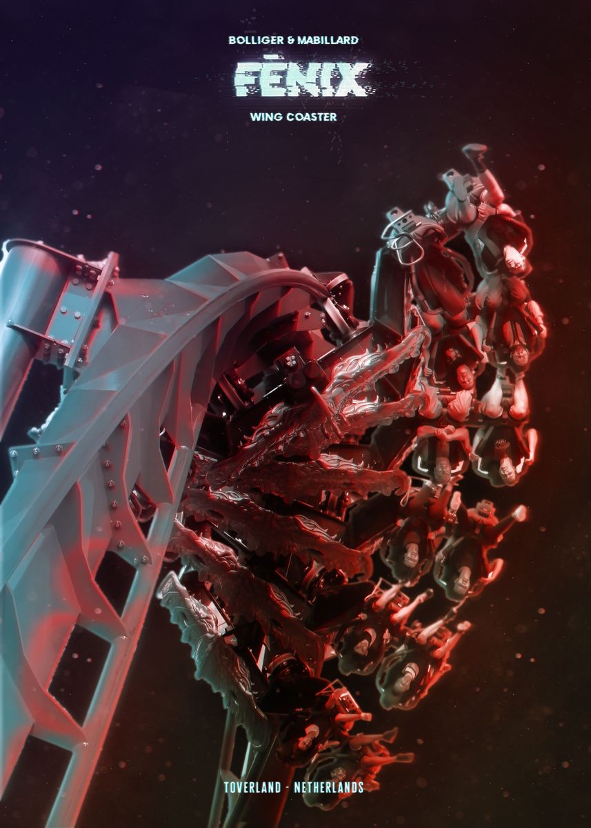 'Fenix' Poster, picture, metal print, paint by Maxime Arbez | Displate